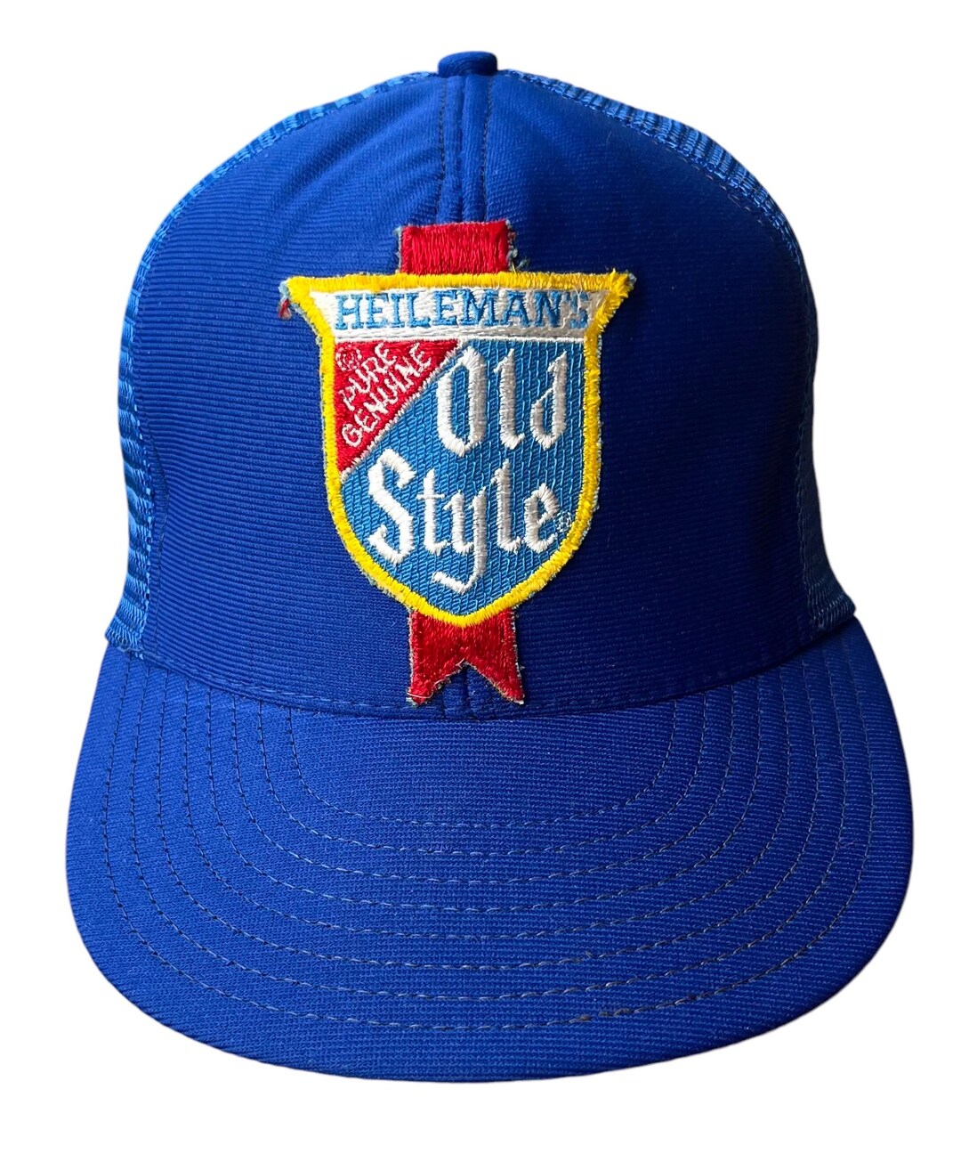 Beautiful 1980's Heileman's Old Style Beer Advertising Snapback Trucker ...