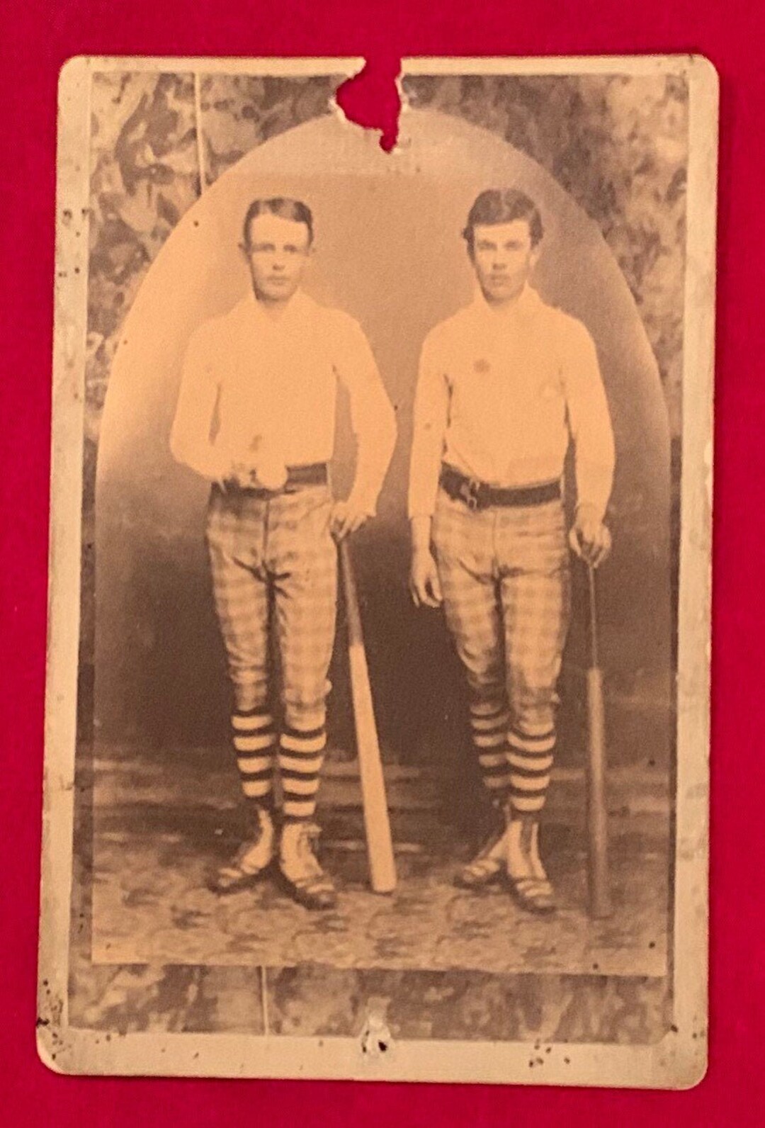 Antique Circa 1870 Marshalltown Iowa Baseball Players Cabinet ...