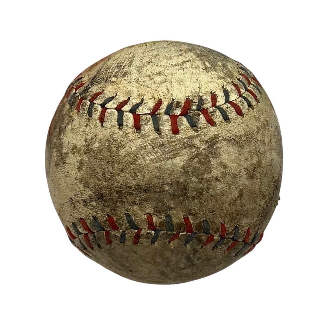 Antique Circa 1920 Red & Blue Stitch Figure Eight Style Baseball ...
