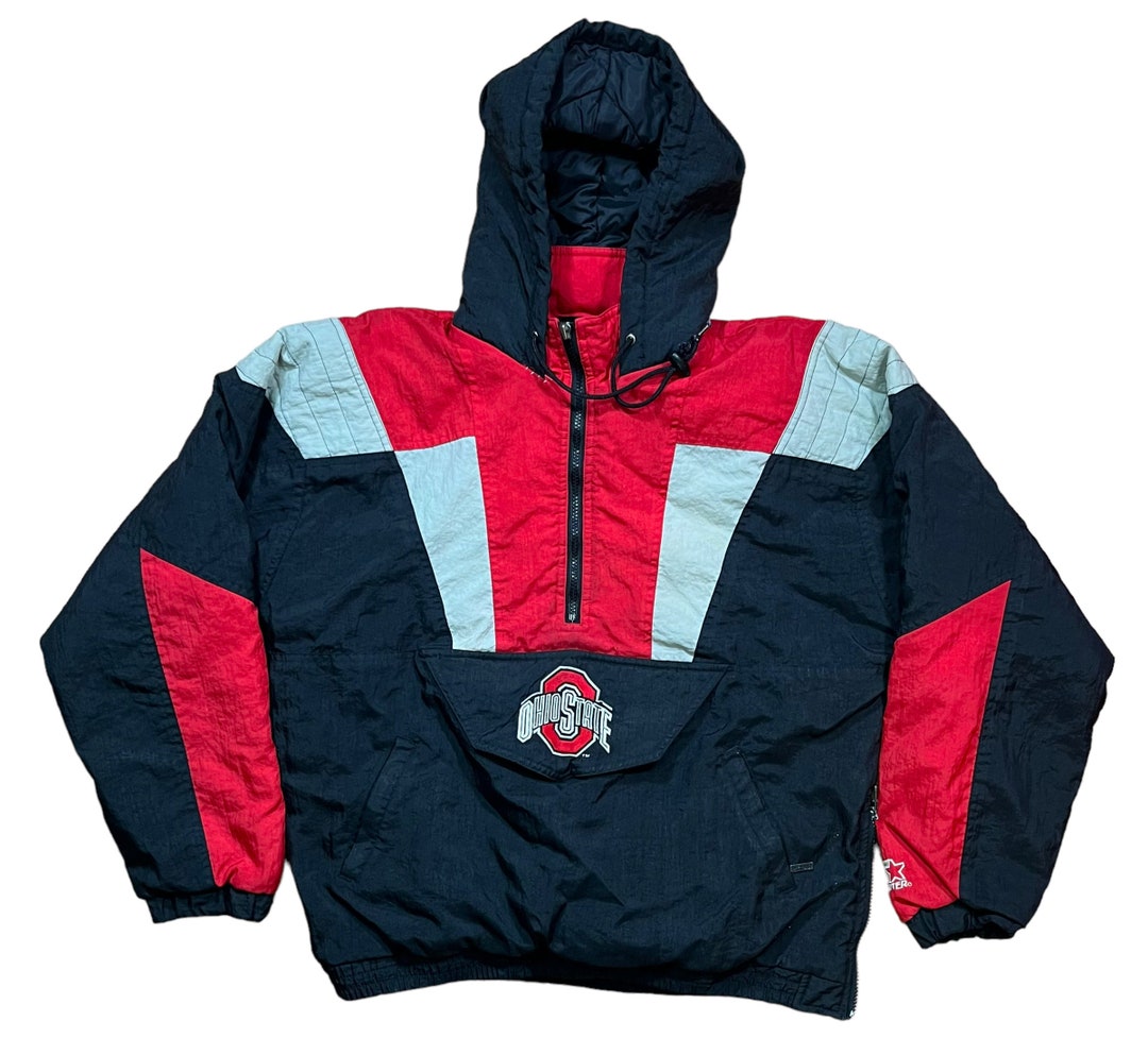 Vintage 1990's Ohio State Buckeyes Starter Puffer Pullover Style Size ...