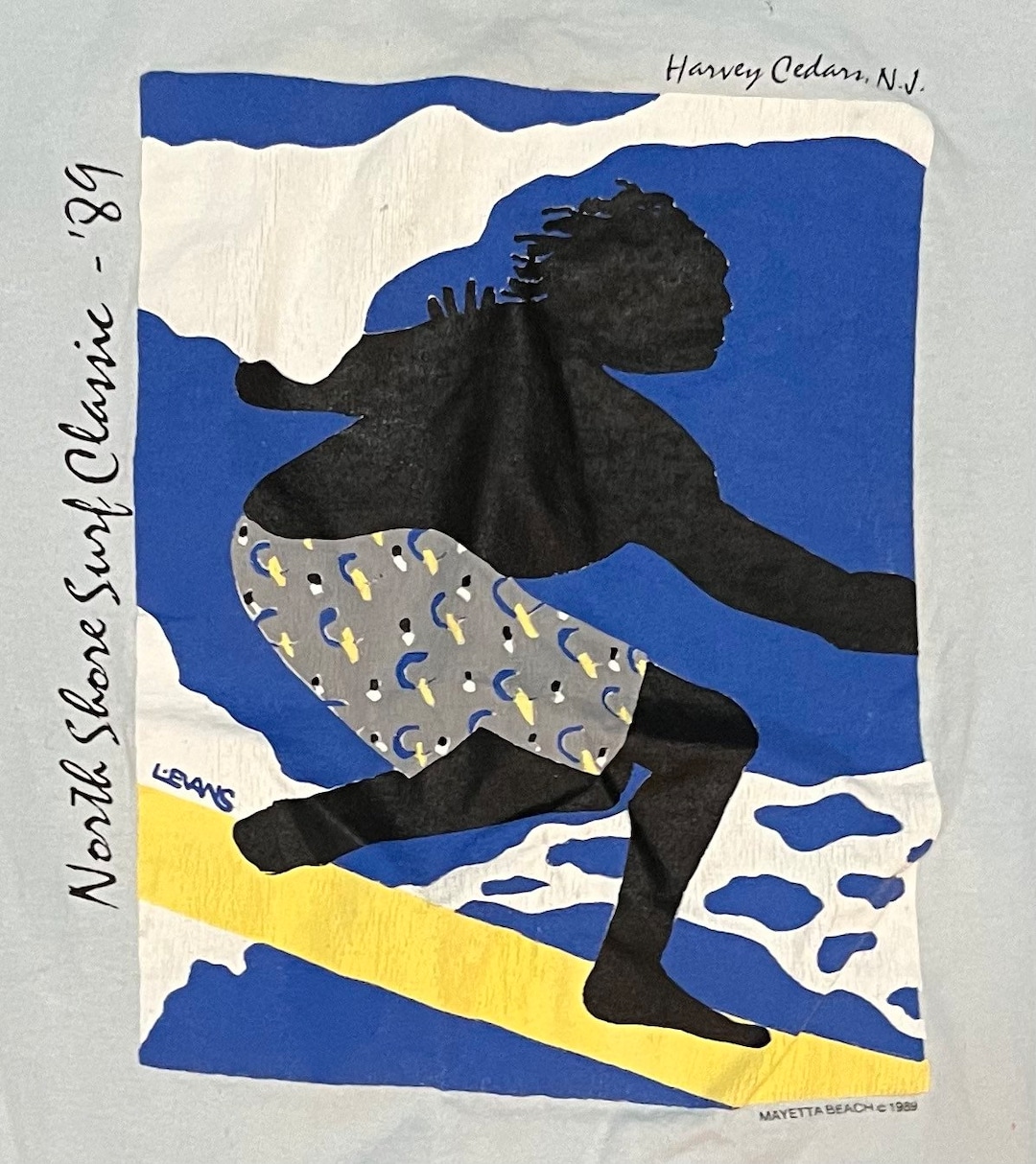 Vintage 1989 Single Stitch North Shore Surf Classic Harvey Cedars New Jersey Surfing T Shirt ...