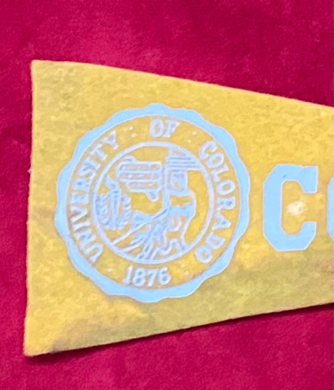 Antique Circa 1940's University of Colorado Hormel Brand Mini Pennant ...