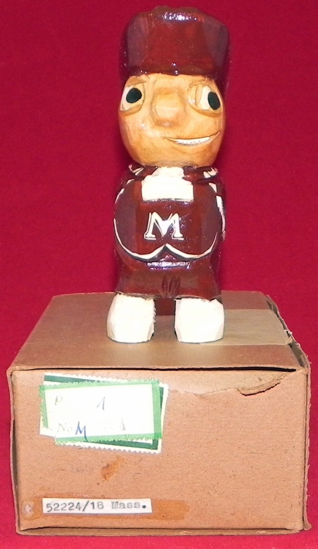 Circa 1950's Anri University of Massachusetts Umass Sam the Minuteman ...