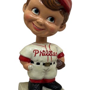 Vintage 1961 to 1963 Philadelphia Phillies White Base Nodder - Vintage ...