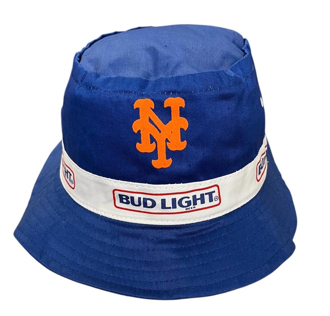 Vintage 1980's New York Mets Bud Light Bucket Style Hat Cap - Etsy