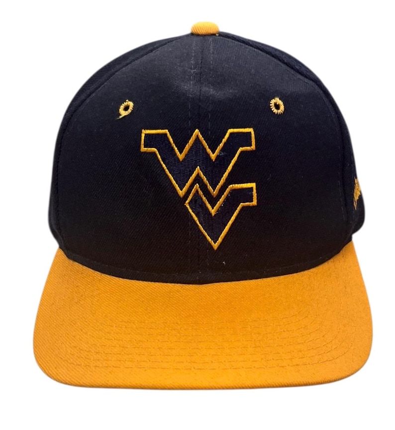 Vintage 1990s West Virginia University Wool Blend Kudzu Brand Snapback ...