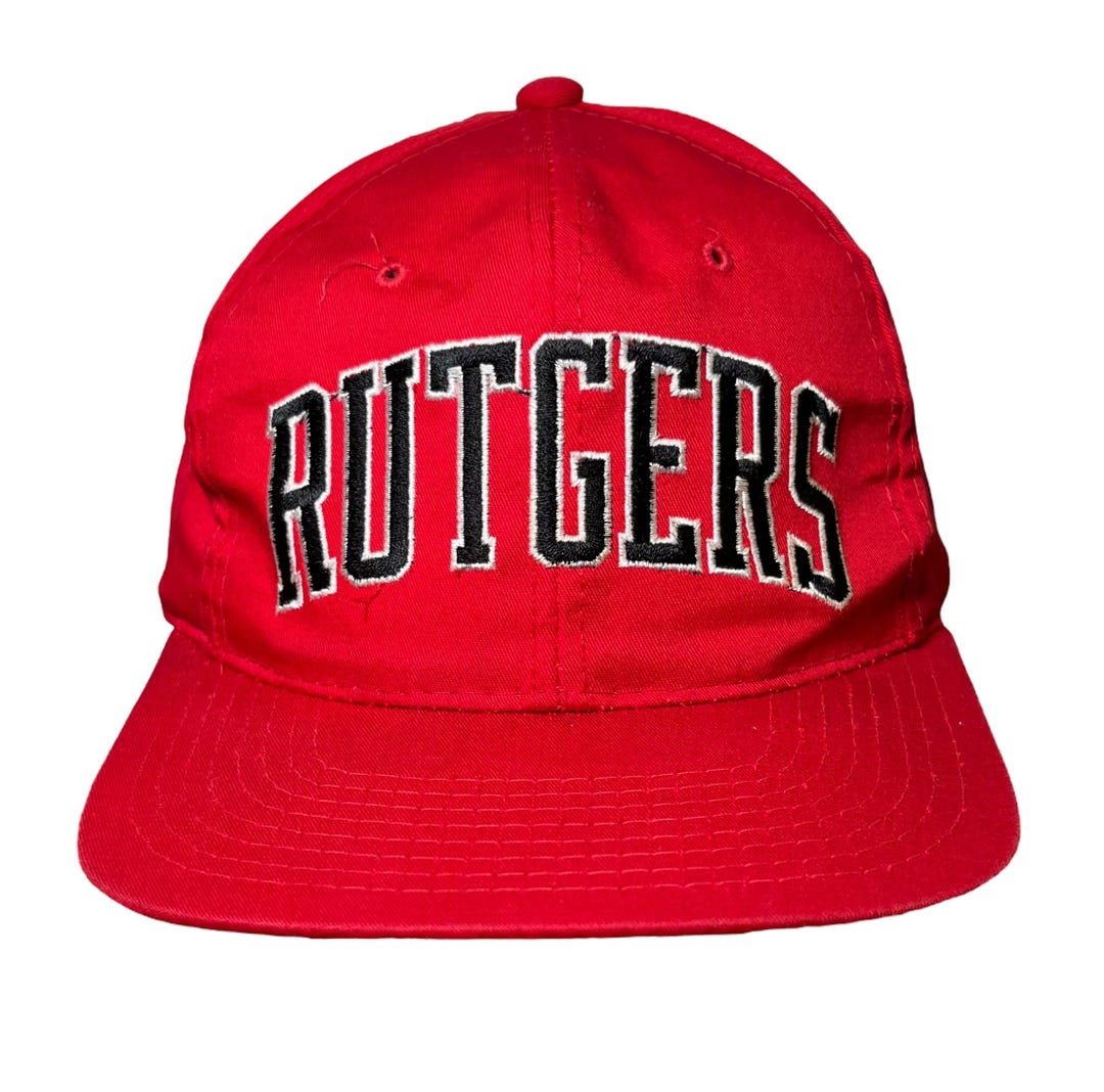 Vintage 1990's Rutgers University Starter Arch Model Snapback Cap Hat ...