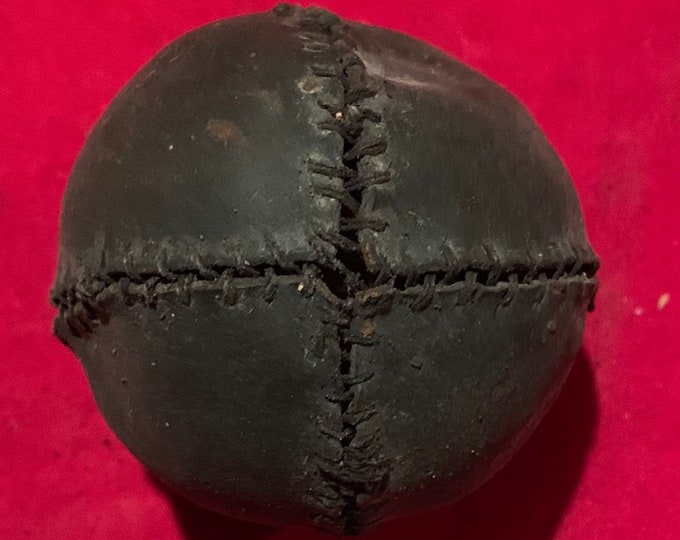 Circa 1850's Lemon Peel Style Baseball Constructed With 4 Pieces of ...