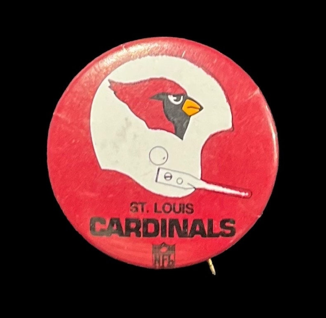 Vintage Early 1970's St Louis Cardinals Single Bar Football Helmet Pin ...