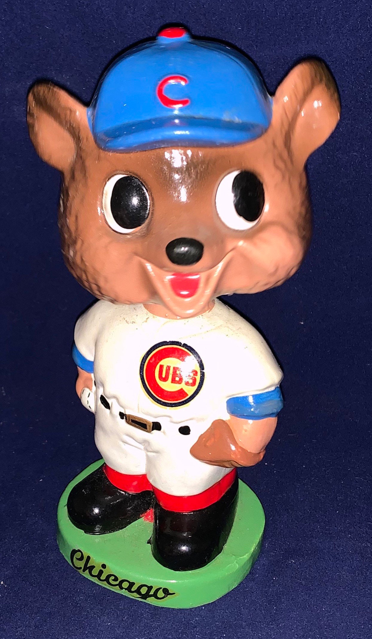 1963 to 1965 Chicago Cubs Green Base Cub Mascot Nodder in | Etsy