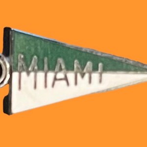 Beautiful Vintage 1940's University of Miami Enameled Silver Toned ...