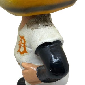Vintage Late 1960's Detroit Tigers Mascot Head Gold Base Nodder ...
