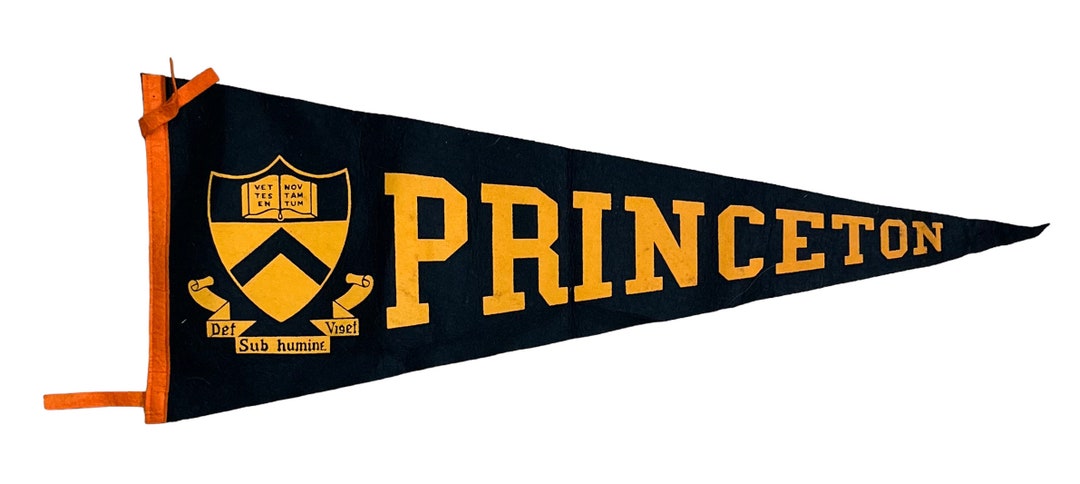 Vintage Princeton University Full Sized Felt College Pennant - Etsy
