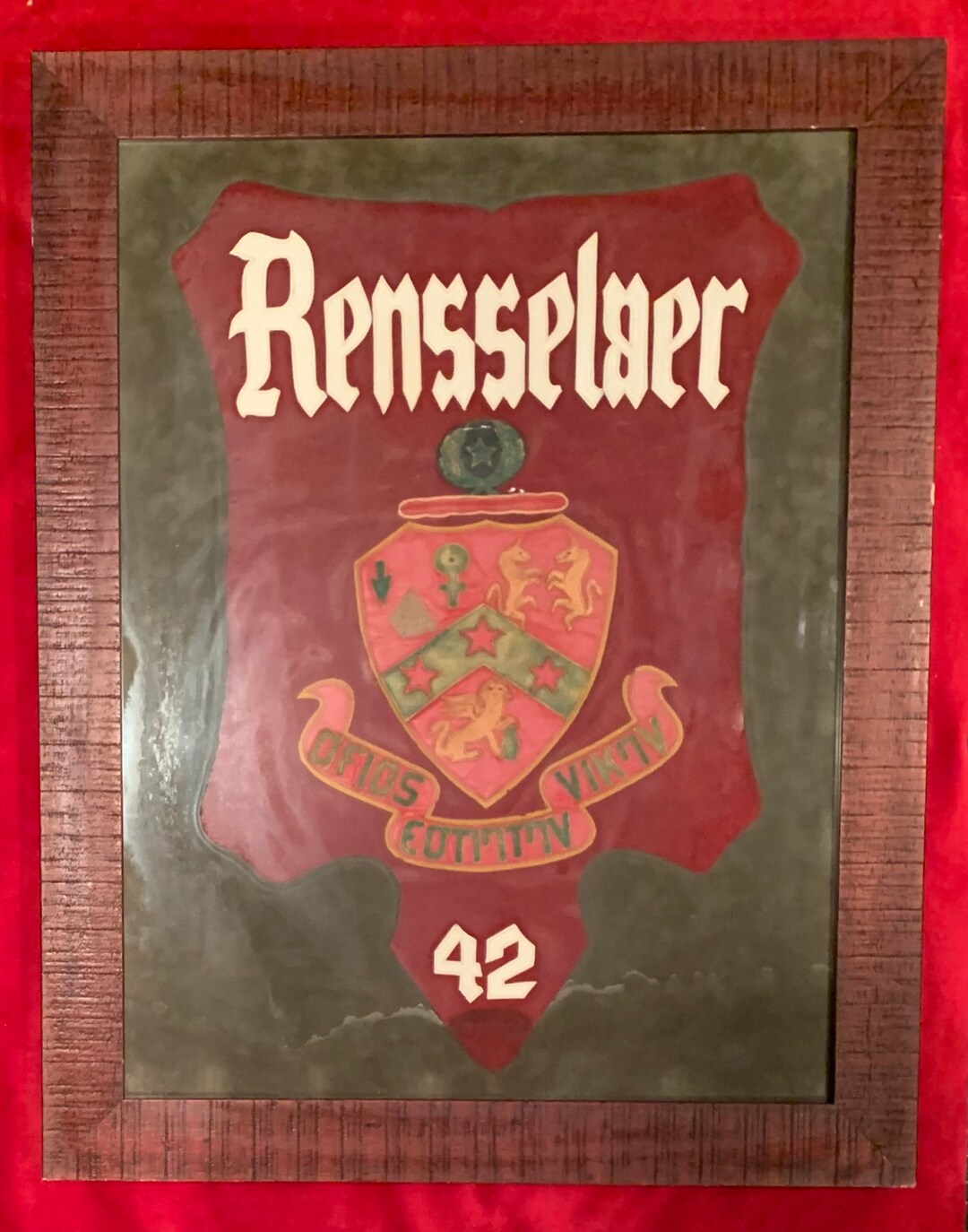 Beautiful Antique 1941 Rensselaer Polytechnic Institute RPI Sewn Letter ...