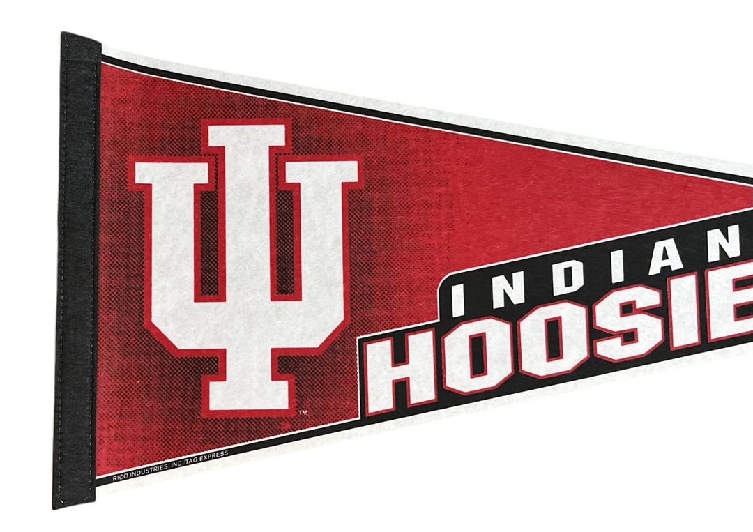Vintage Indiana University IU Hoosiers 29 Inch Felt College Pennant - Etsy