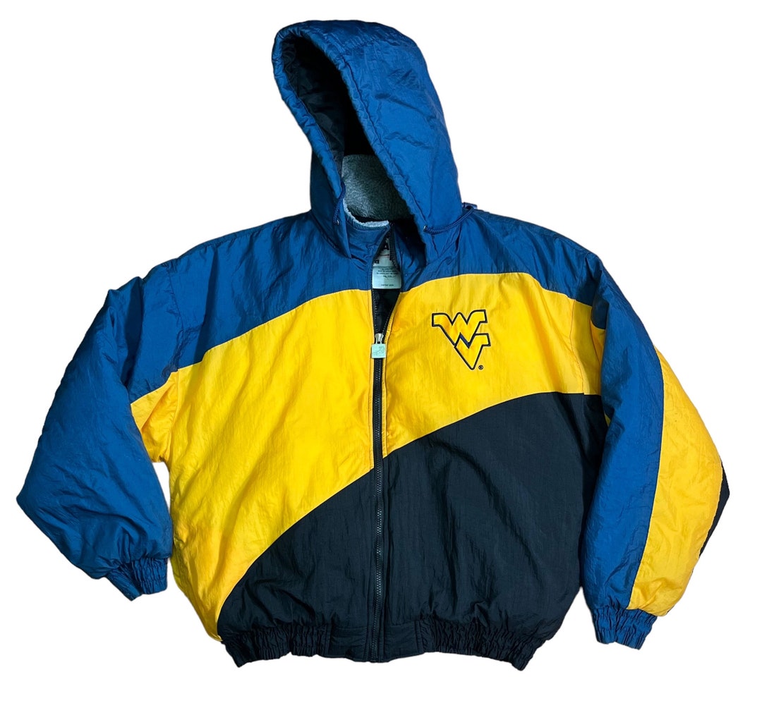 Vintage West Virginia University Chalk Line Brand Puffer Style Jacket ...