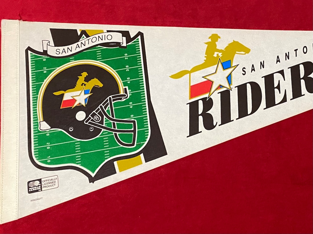Vintage San Antonio Riders World League Defunct Football Field Logo ...