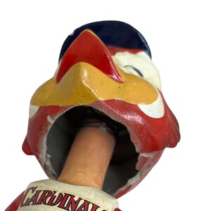 Vintage 1960's St Louis Cardinals Cardinal Mascot Head Gold Base ...