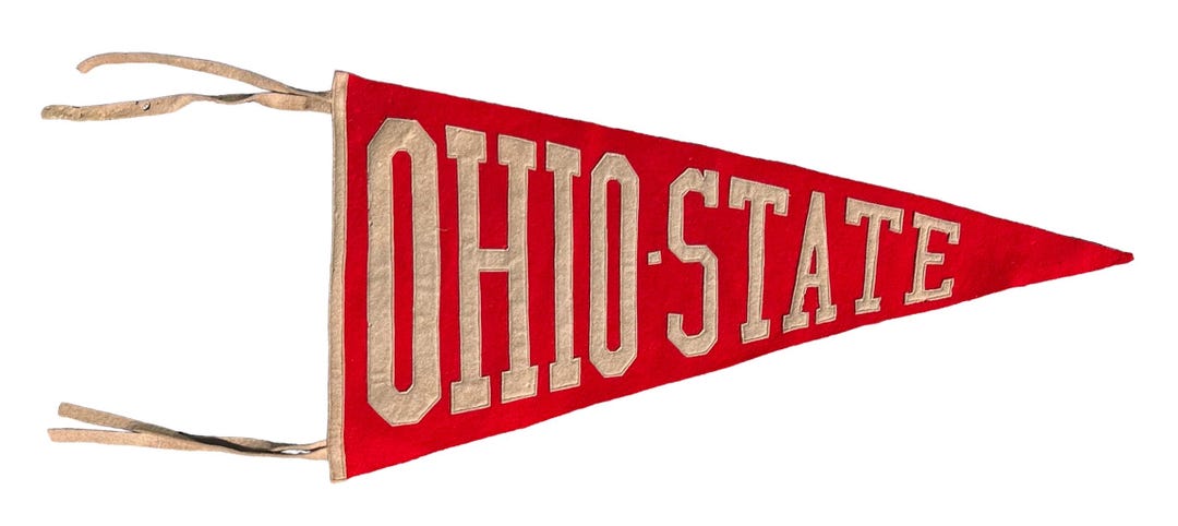 Antique Circa 1920 Ohio State University Large Font Sewn Letter Felt ...