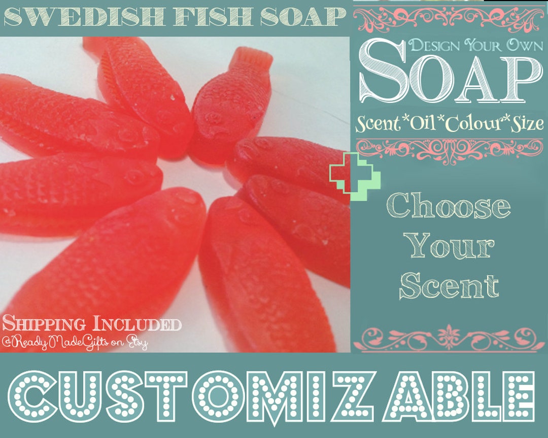 Sale 8 Swedish Fish Novelty Soaps Choose Your Scent - Etsy