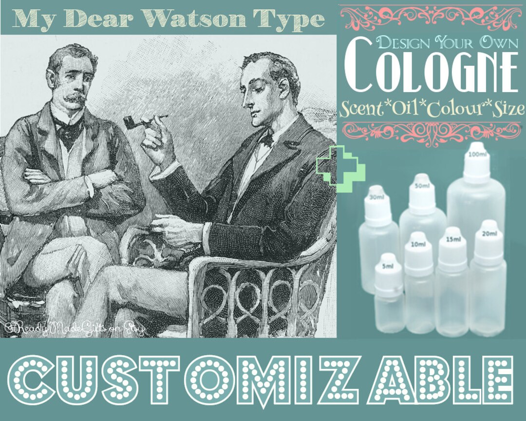 Cologne My Dear Watson Aromatherapy Oil Choose Your Base - Etsy