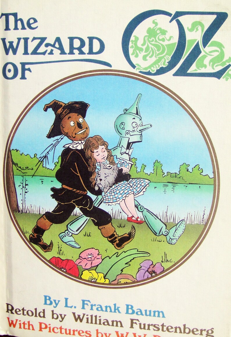 Kid's Vintage Books the Wizard of Oz Children's - Etsy