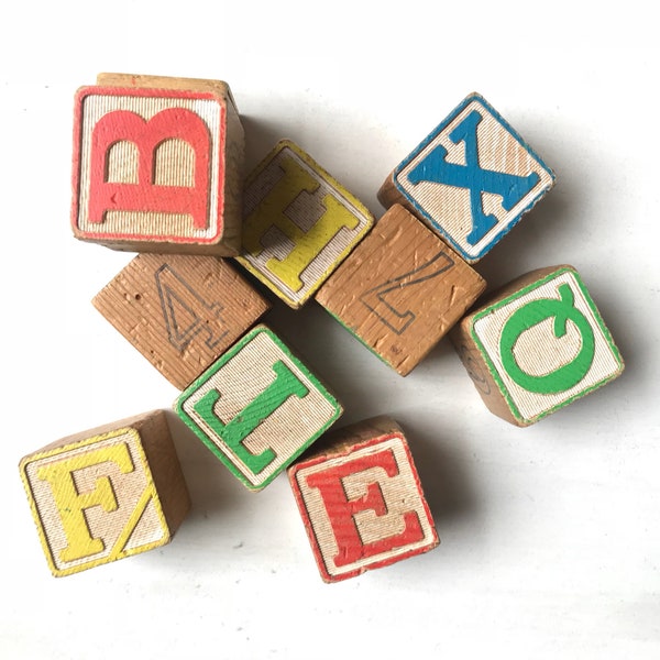 Large Letter Blocks - Etsy
