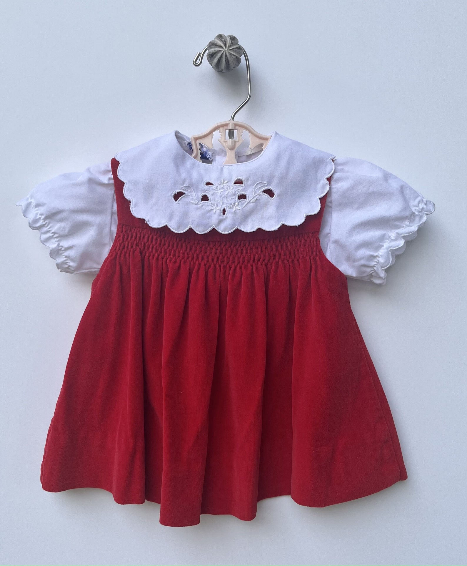 Baby Girl Dress Red Baby Dress Vintage Children's - Etsy