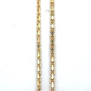 14K Gold Anchor Chain Necklace 2mm 2.6mm | Solid Italian Gold Chain Men ...
