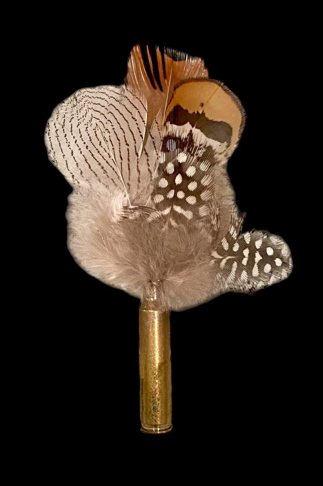 Bullet Casing Feather Hat Pin - Etsy