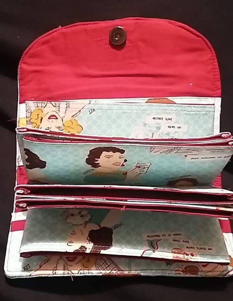 Wallet PDF Pattern With Cash or Coupon Envelopes Built Inside - Etsy ...