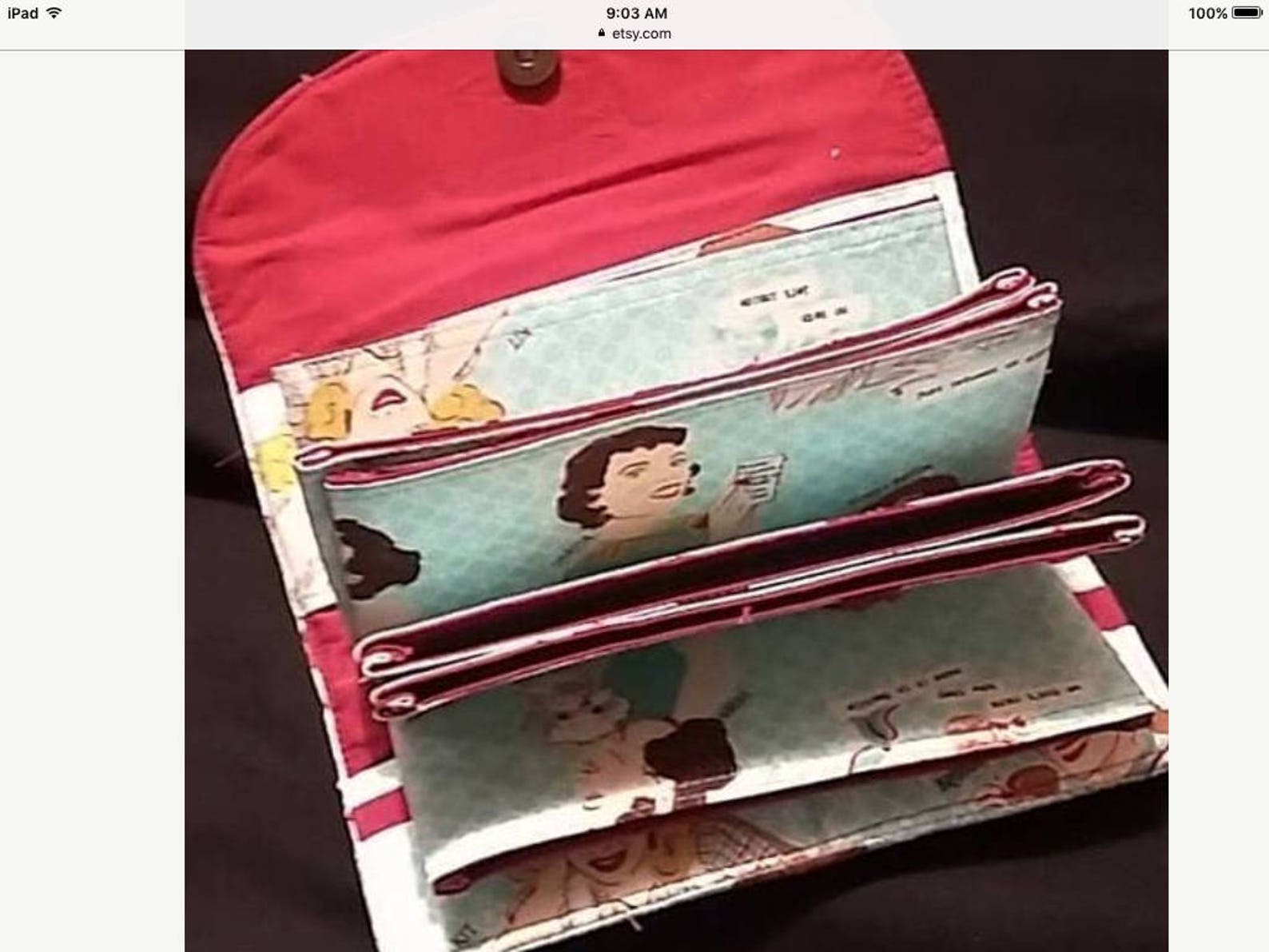 Women's Wallet With Cash / Coupon Envelopes Dave Ramsey System - Etsy