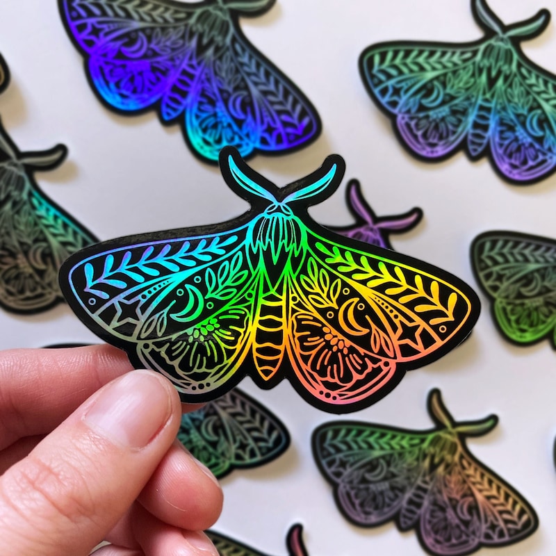 Moth Laptop Sticker - Etsy