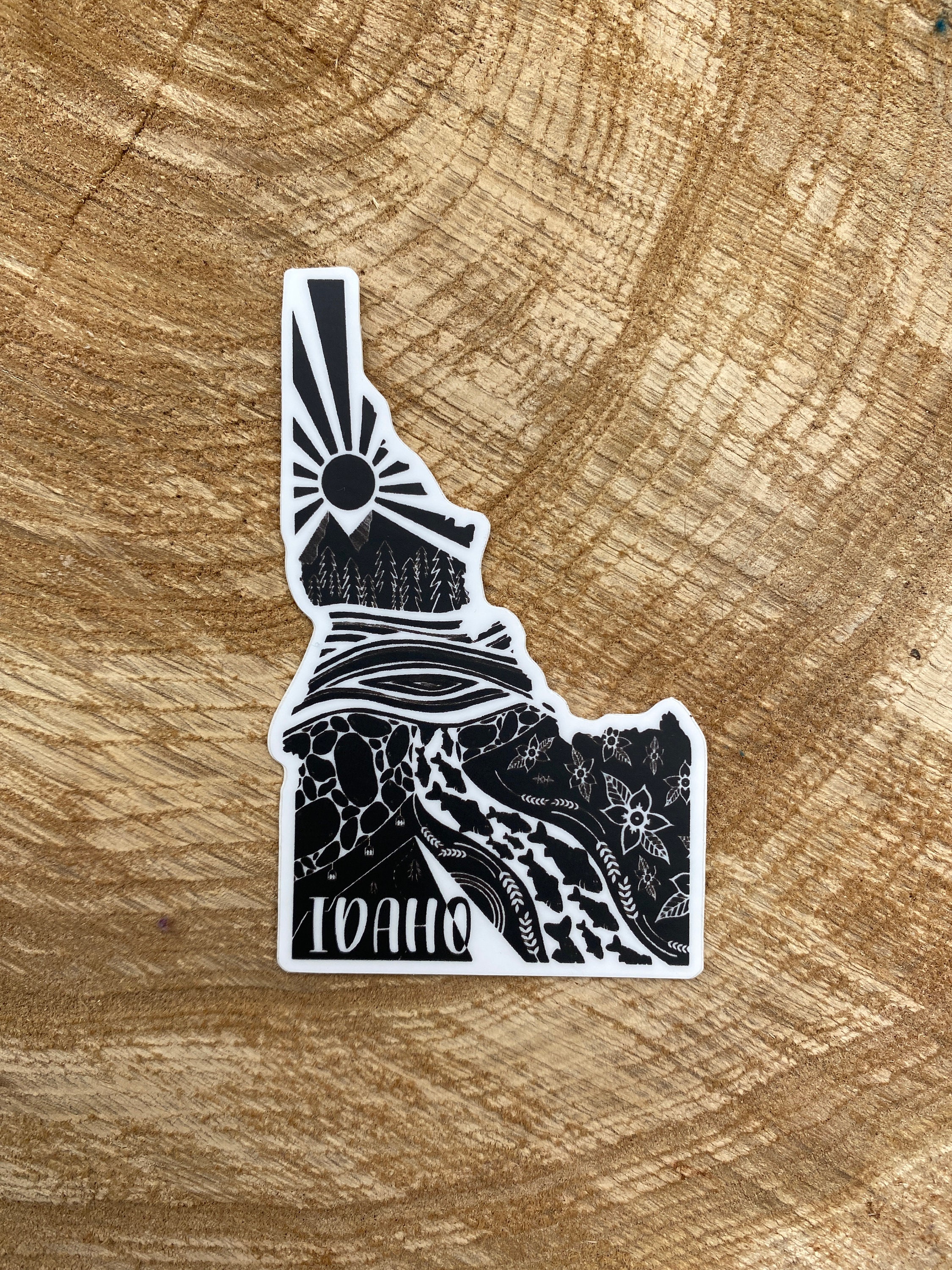 Idaho Vinyl Sticker, State Sticker, Idaho Sticker, Idaho Decal, Idaho ...