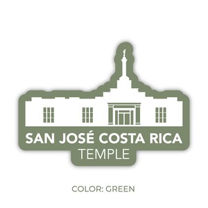 San Jose Costa Rica Temple Sticker, San Jose Costa Rica Temple, Costa ...