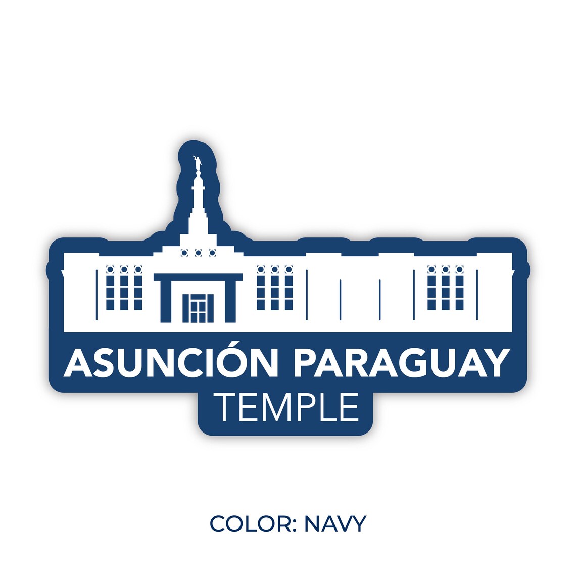 Asuncion Paraguay Temple Sticker, Asuncion Paraguay Temple, Lds Temple ...