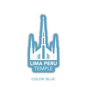 Lima Peru Temple Sticker, Lima Peru Temple, Peru Temple Sticker, LDS ...
