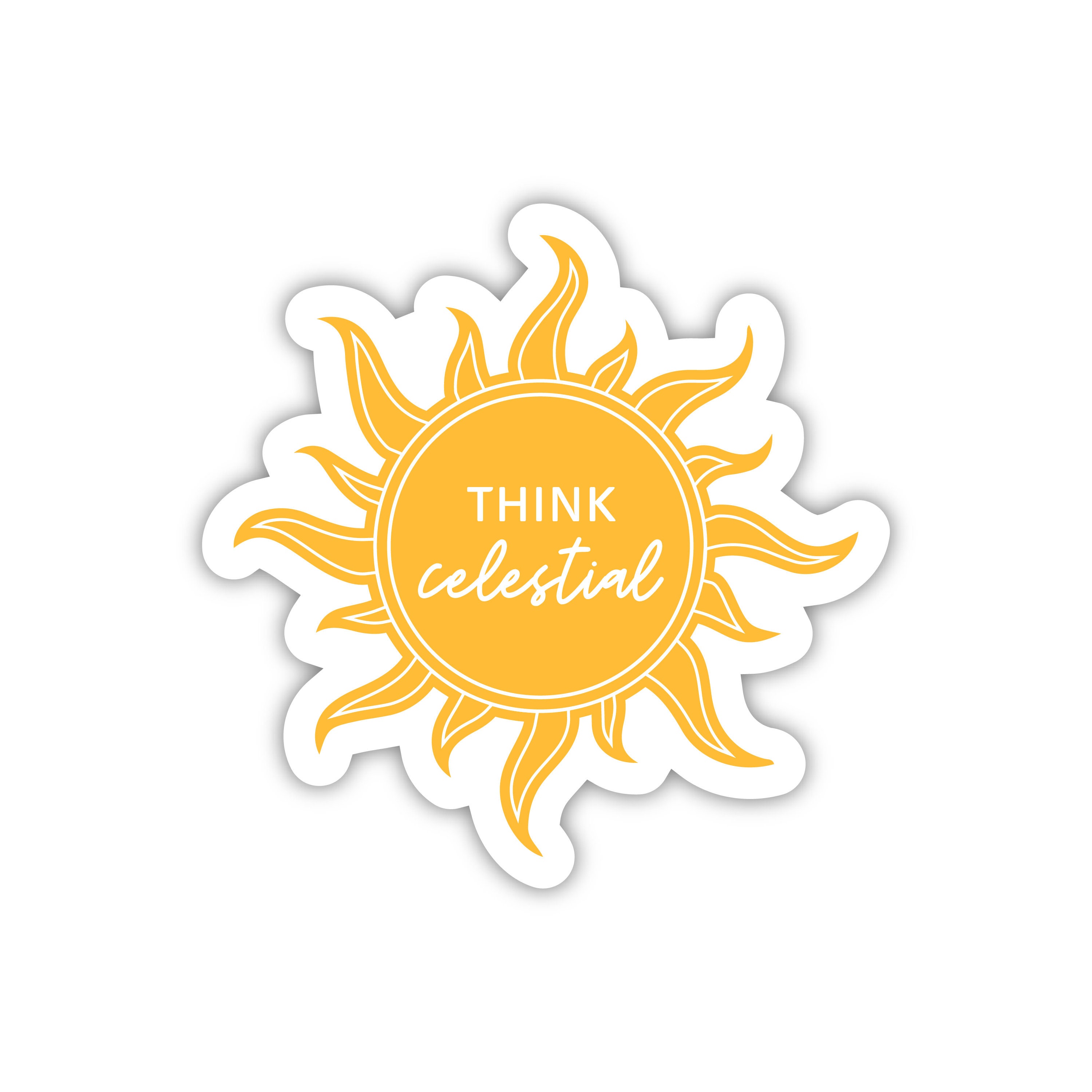 Think Celestial Sticker, Russell M Nelson Sticker, General Conference ...