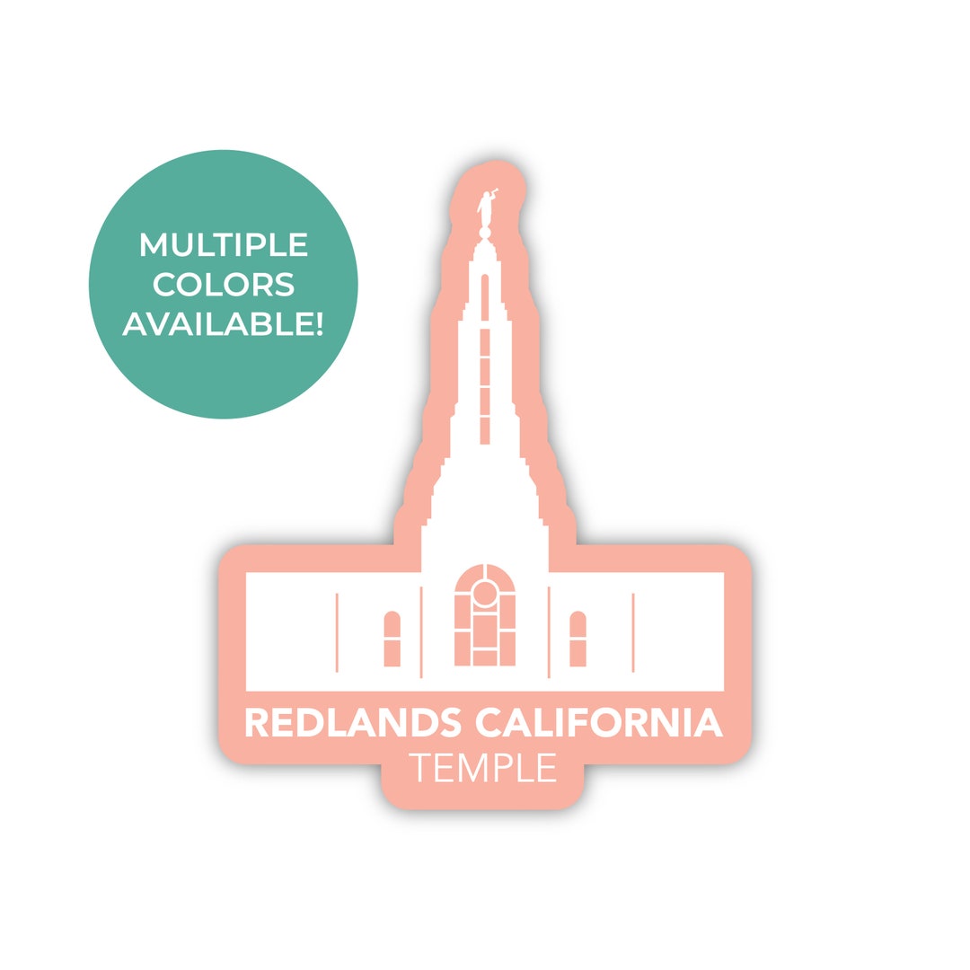 Redlands California Temple Sticker, Redlands California Temple ...