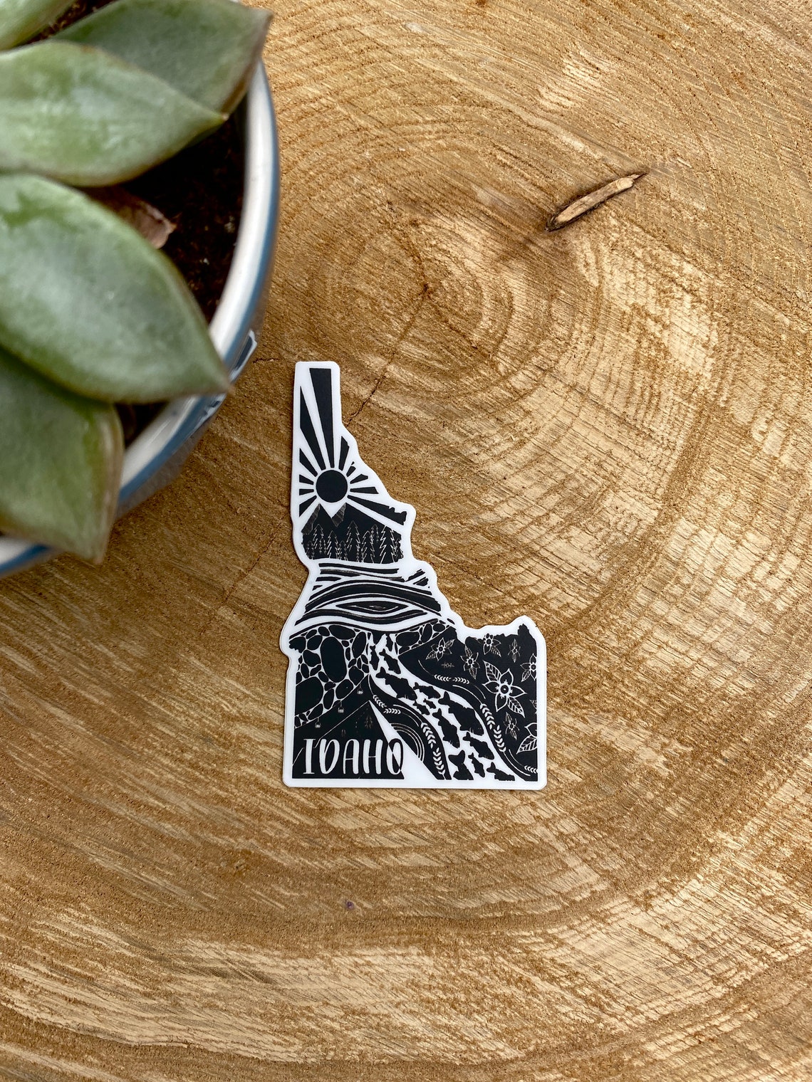 Idaho Vinyl Sticker, State Sticker, Idaho Sticker, Idaho Decal, Idaho ...