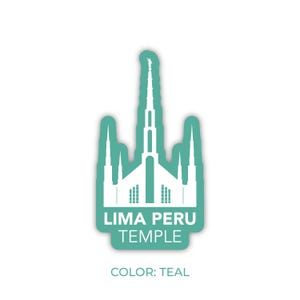 Lima Peru Temple Sticker, Lima Peru Temple, Peru Temple Sticker, LDS ...