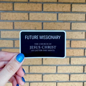 Future Missionary Sticker LDS Mission Sticker Mission - Etsy