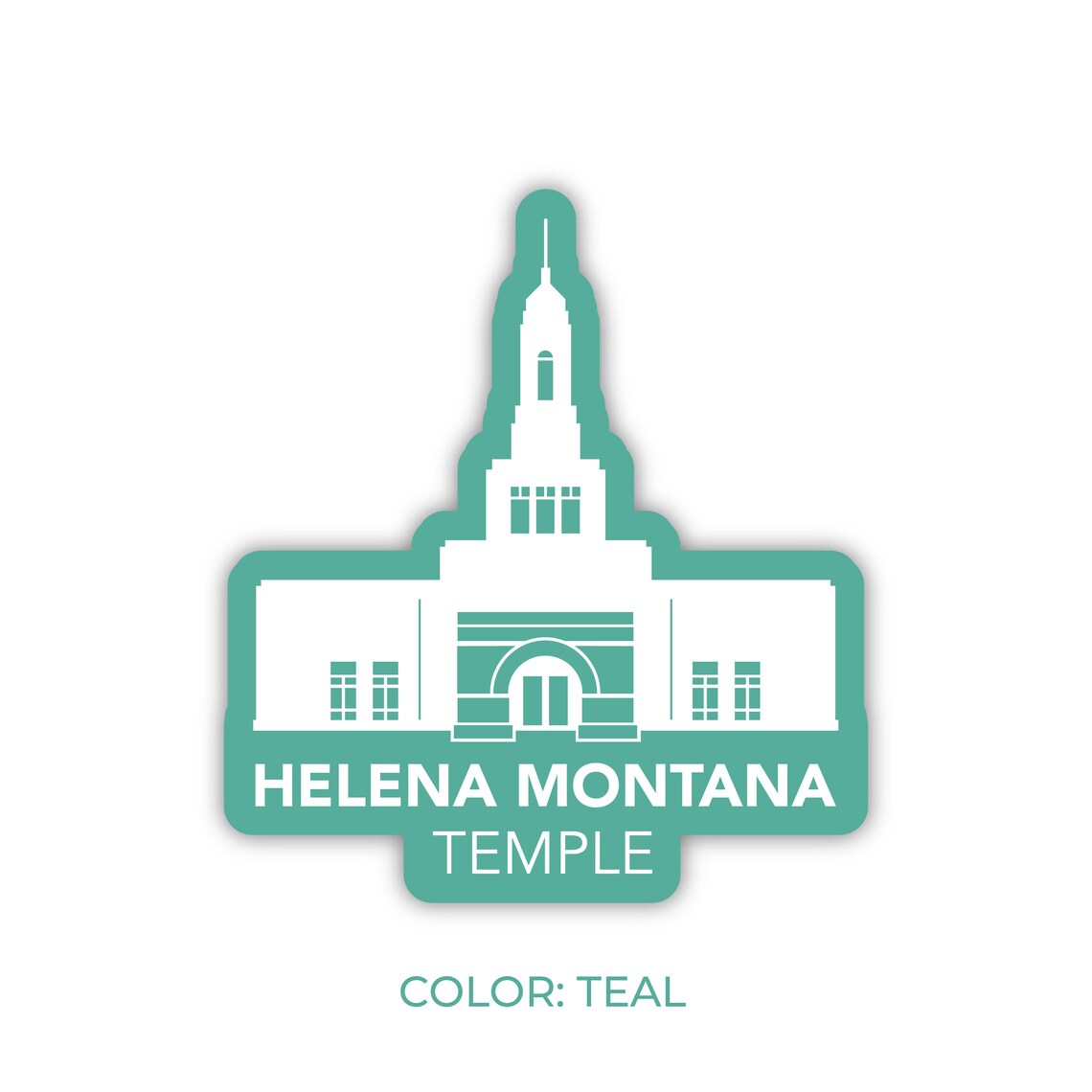 Helena Montana Temple Sticker, Helena Montana Temple, Helena Montana ...