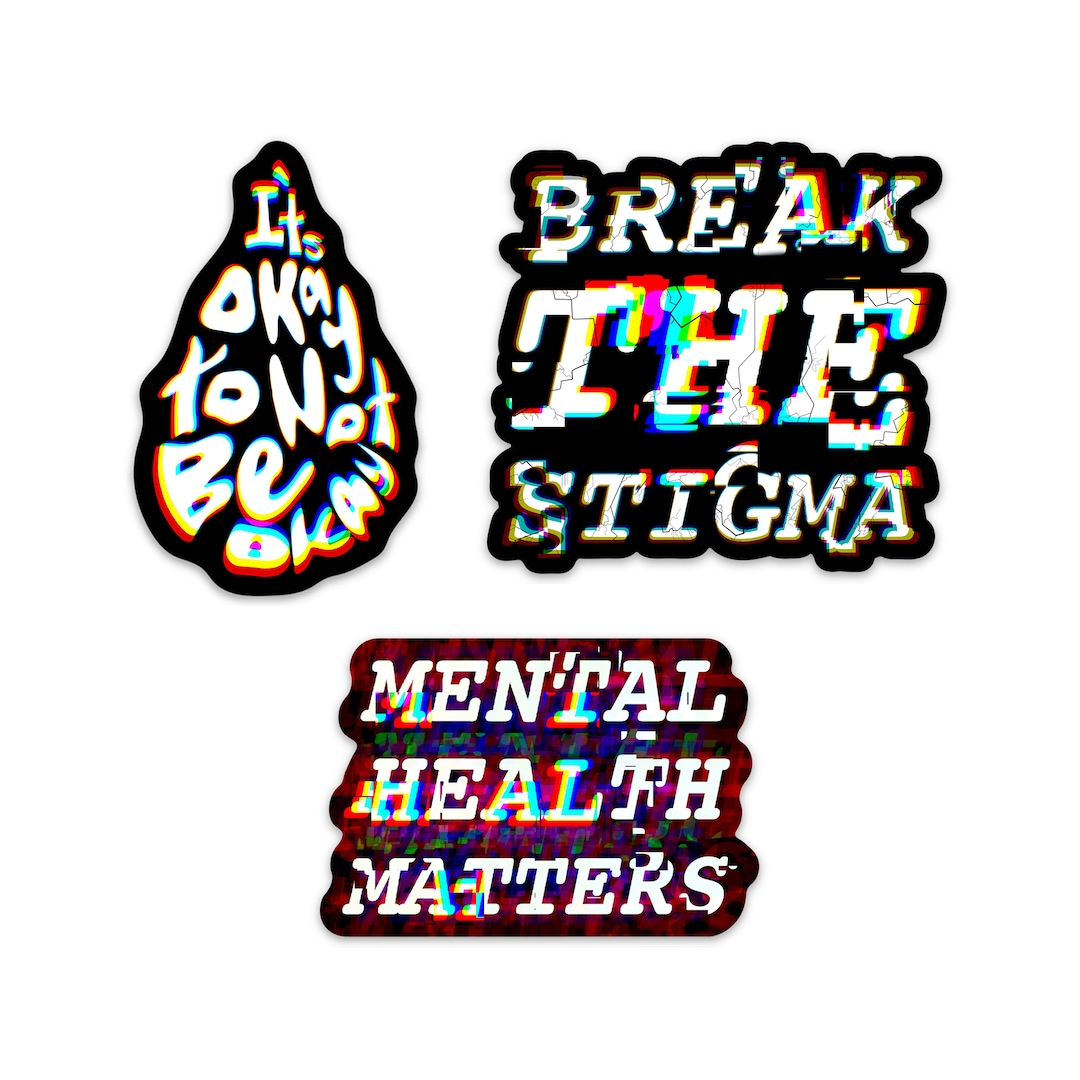 Mental Health Awareness Sticker Pack, Mental Health Matters Sticker ...