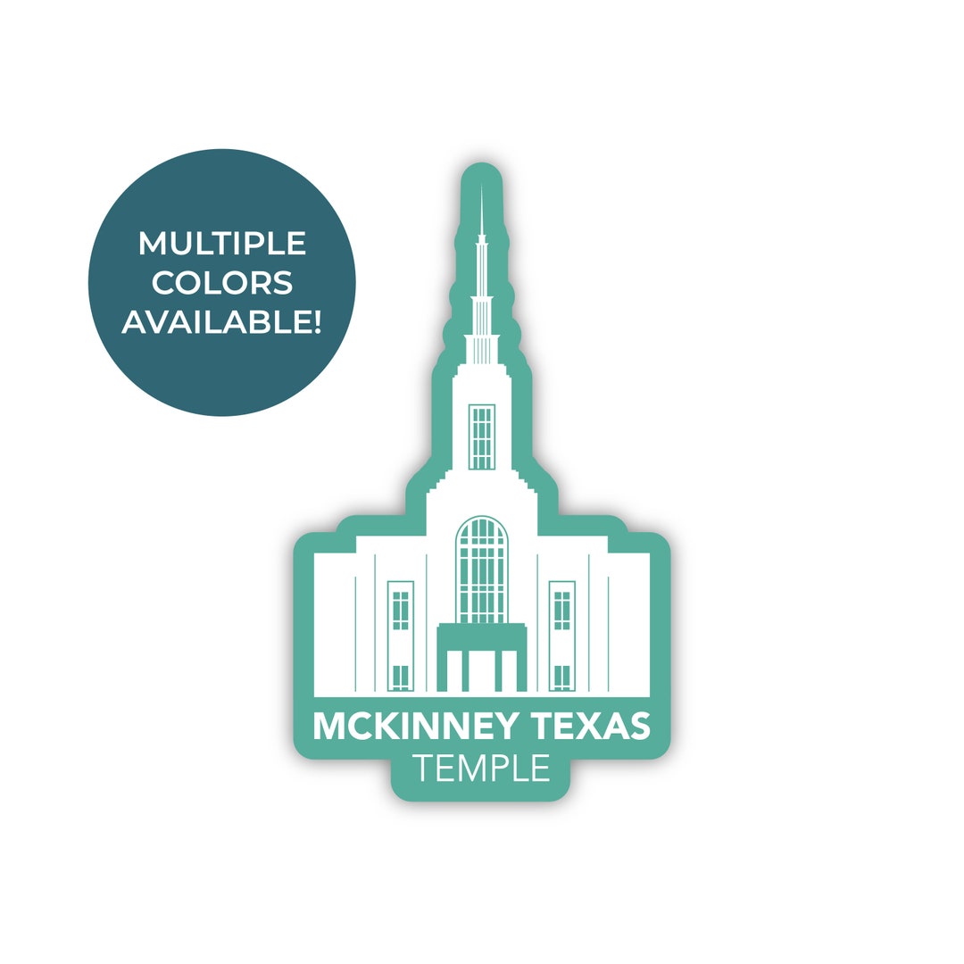 Mckinney Texas Temple Sticker, Mckinney Temple, Lds Temple Stickers ...