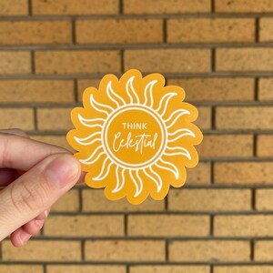 Think Celestial Sticker, Russell M Nelson Sticker, General Conference ...