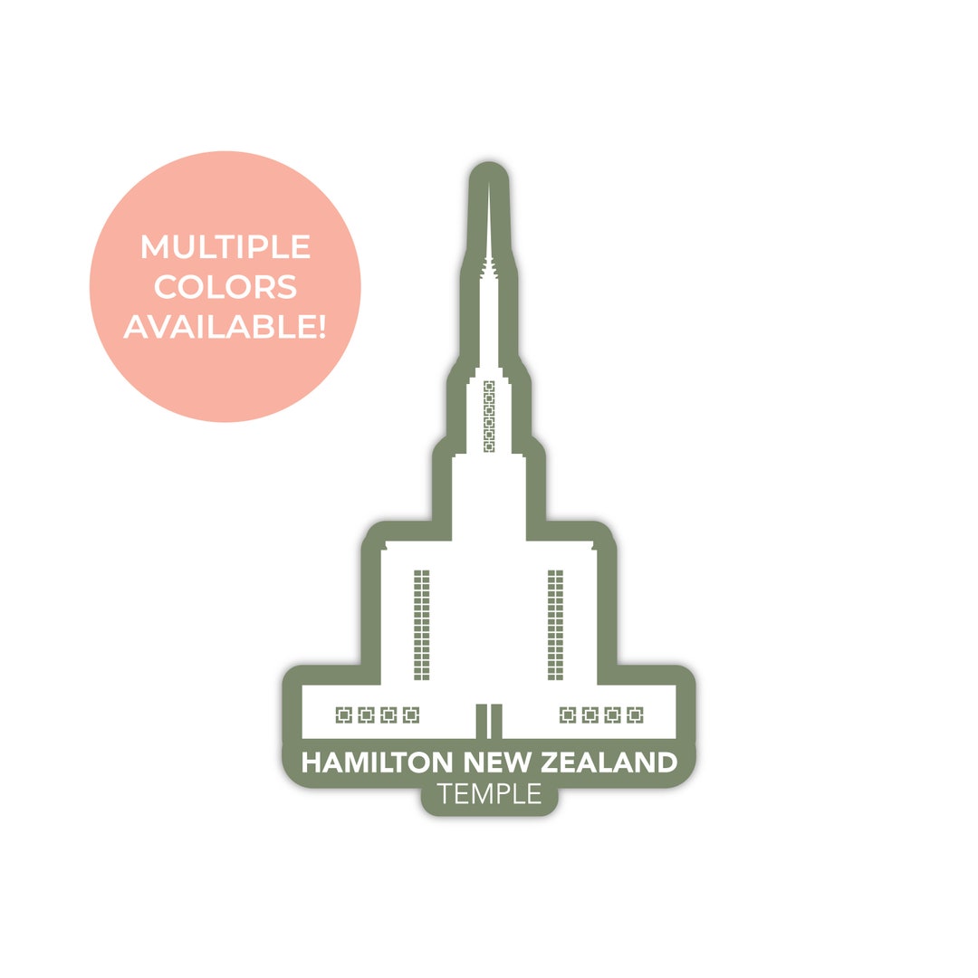 Hamilton New Zealand Temple Sticker, Hamilton Temple, Lds Temple ...