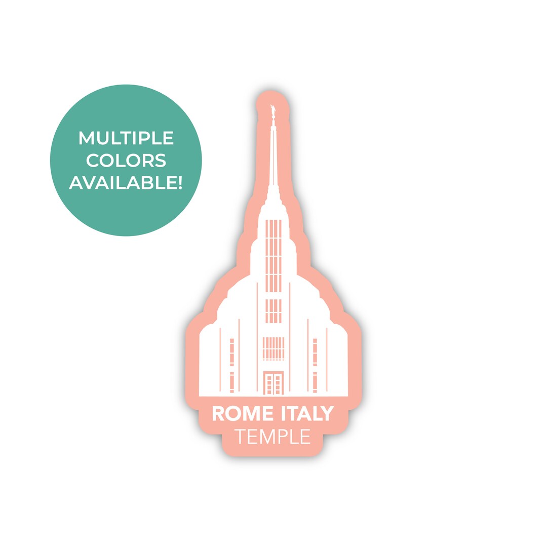 Rome Italy Temple Sticker, Rome Italy Temple, Rome Temple Sticker, LDS ...