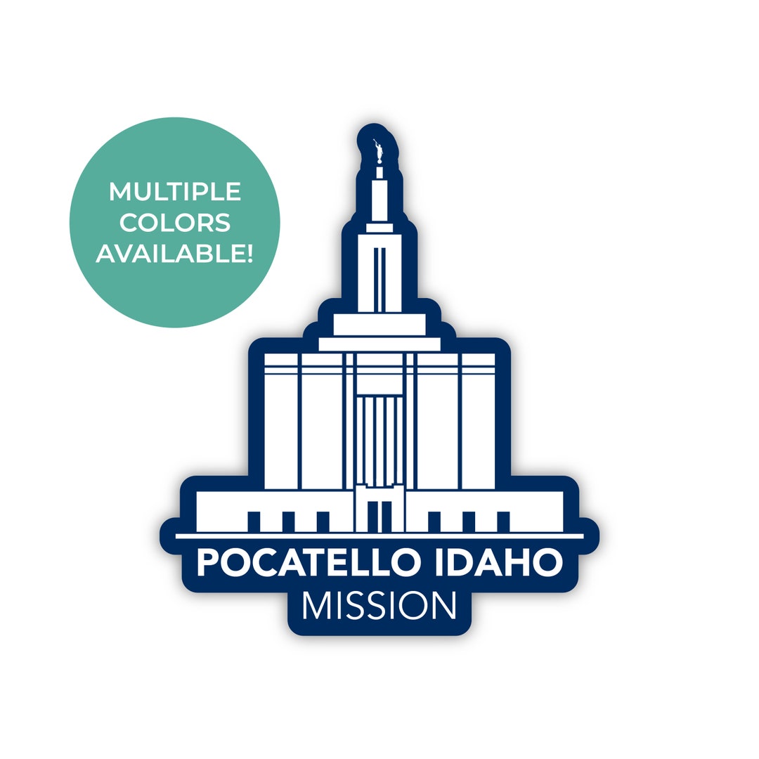 Idaho Pocatello Mission Sticker, Pocatello Idaho, LDS Mission Stickers ...