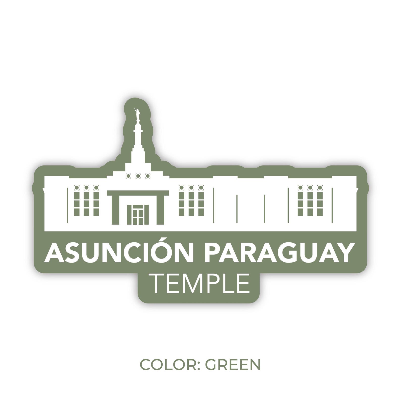 Asuncion Paraguay Temple Sticker, Asuncion Paraguay Temple, Lds Temple ...